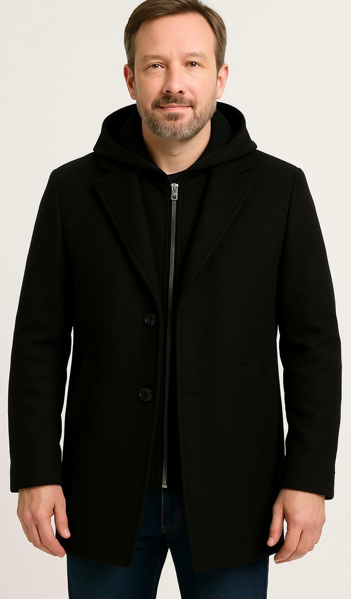 Saco Chaqueta Gaban Paño Con Frente Y Capucha Desmontable – Moreno Shop